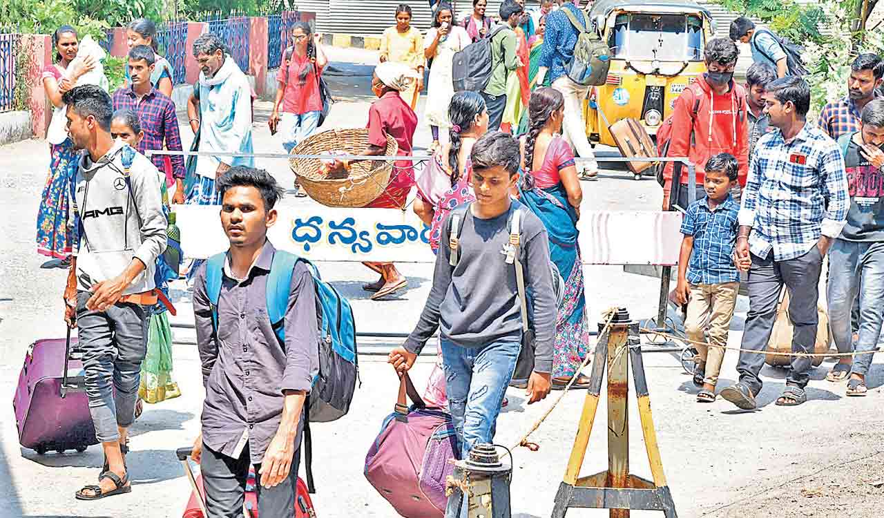 Inter exams over: Relieved students return home to Telangana ...